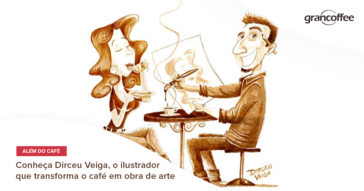 Conheça Dirceu Veiga, o ilustrador que transforma o café em obra de ...